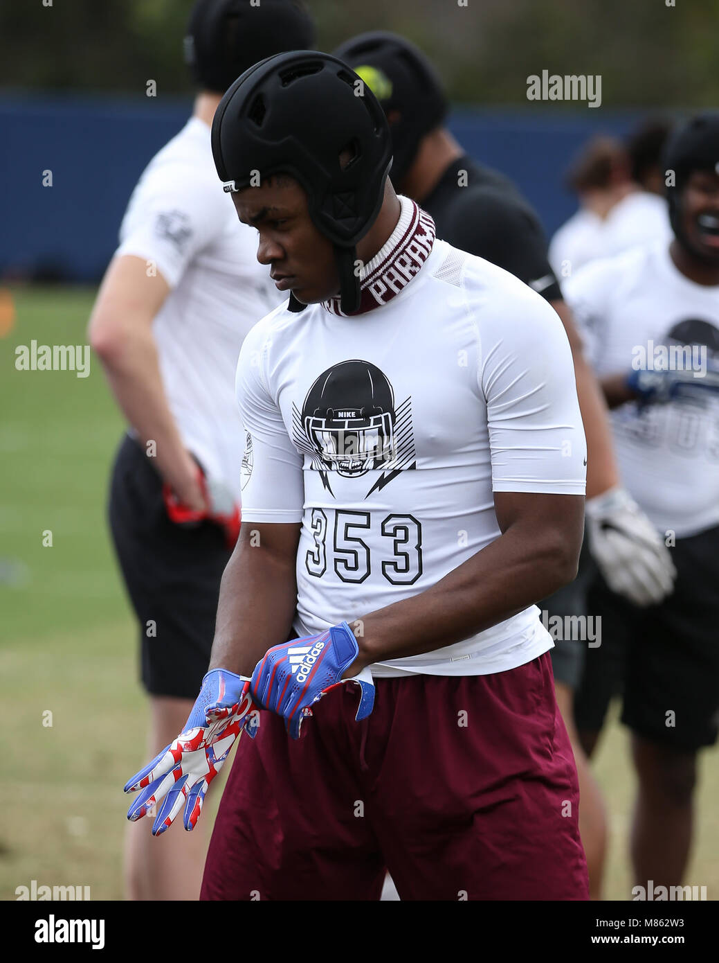 RB Paramount Darius Wallace #353 at the Nike Football The Opening ...