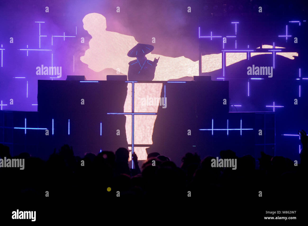 Madison, Wisconsin, USA. 13th Mar, 2018. DATSIK (TROY BEETLES) during ...