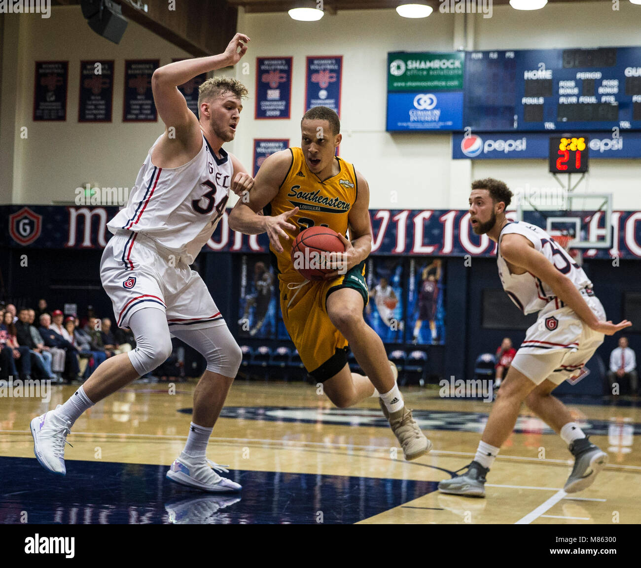 McKeon Pavilion Moraga Calif, USA. 13th Mar, 2018. U.S.A. Southeastern ...