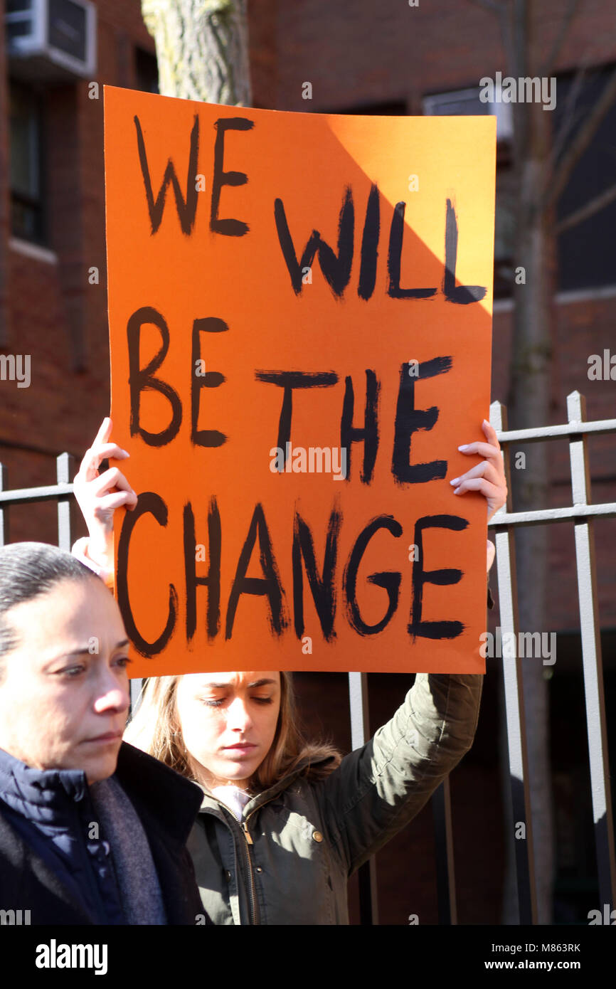 New York, New York, USA. 14th Mar, 2018. New York City Mayor Bill de ...