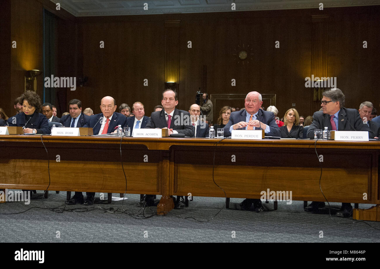 From left to right: United States Secretary of Labor Elaine Chao, US ...