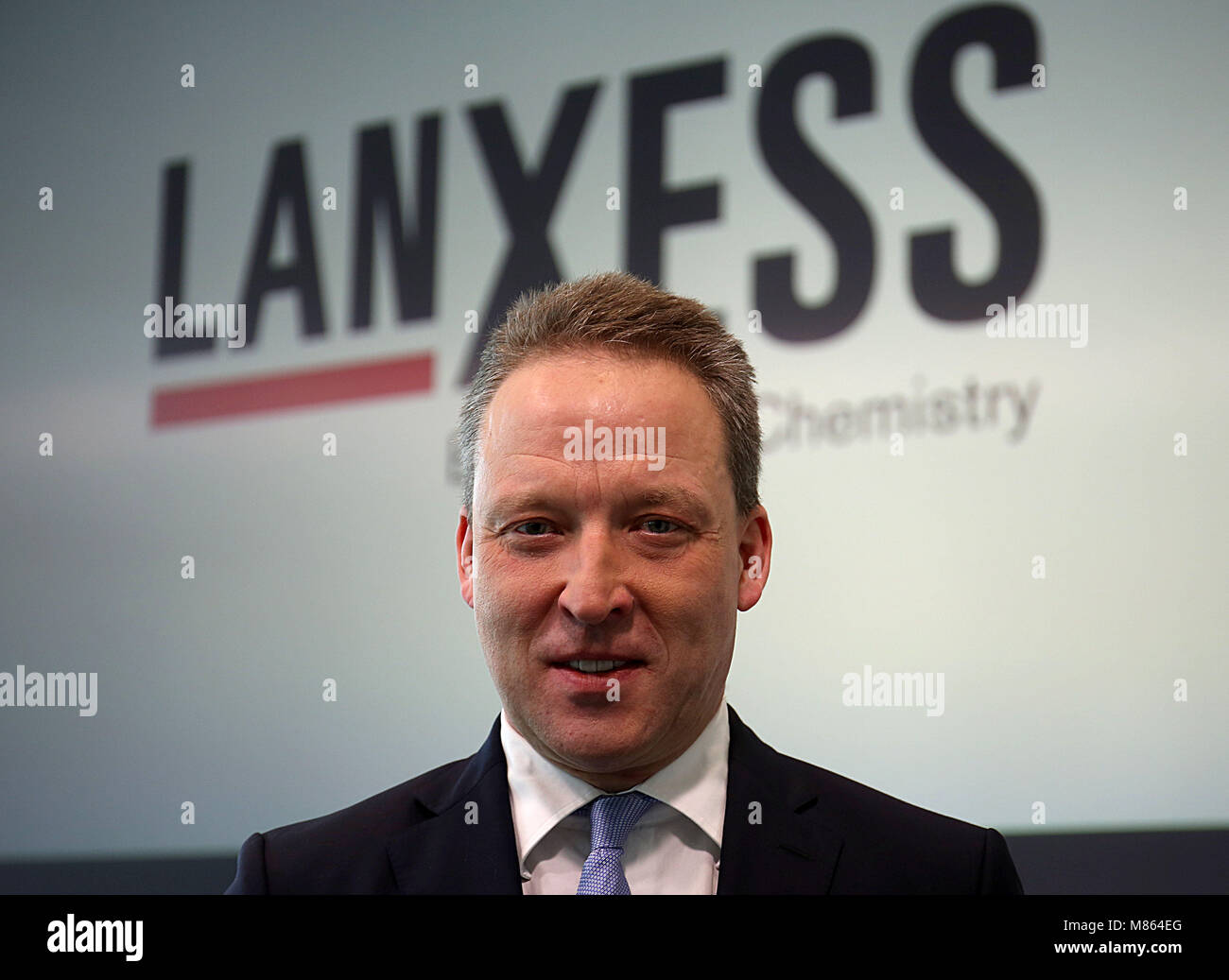 15 March 2018, Germany, Cologne: Matthias Zachert, CEO of Lanxess AG ...