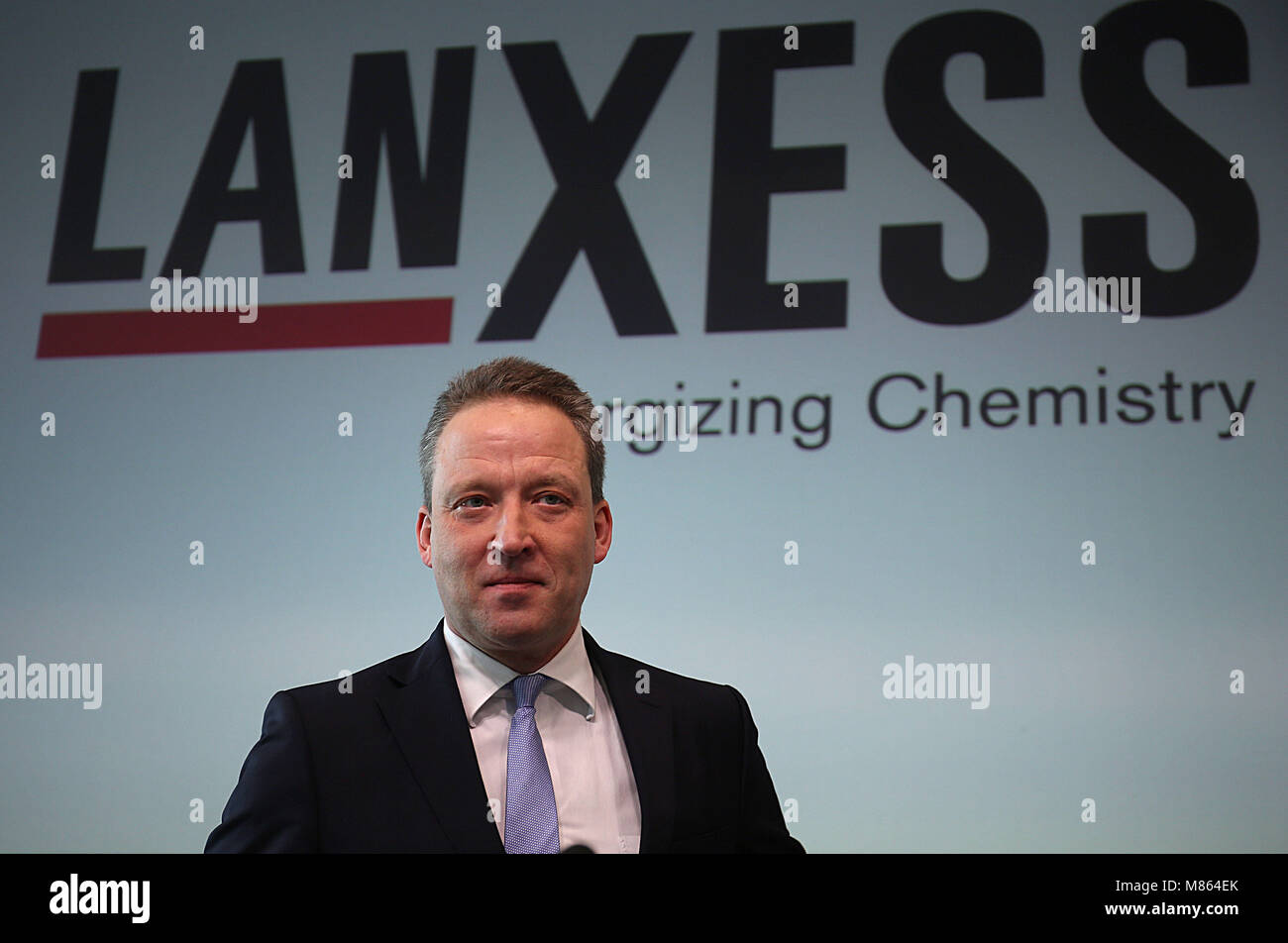 15 March 2018, Germany, Cologne: Matthias Zachert, CEO of Lanxess AG ...