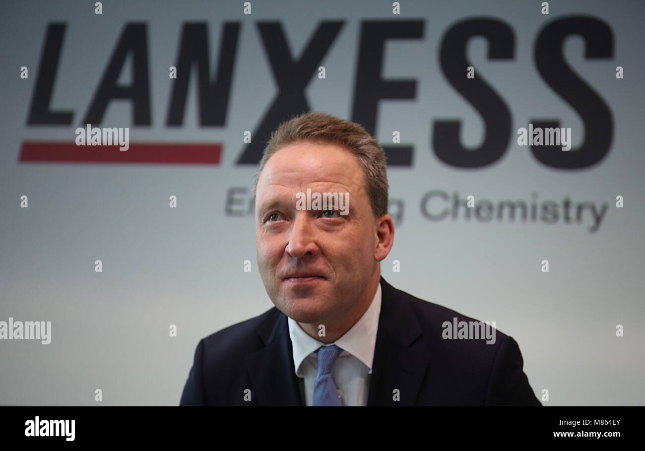 15 March 2018, Germany, Cologne: Matthias Zachert, CEO of Lanxess AG ...