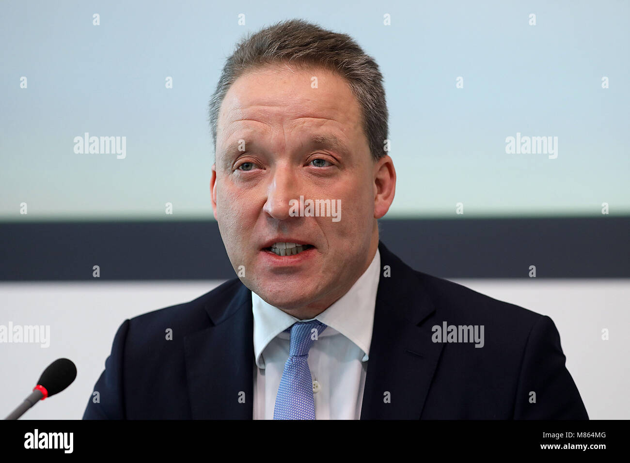 15 March 2018, Germany, Cologne: Matthias Zachert, CEO of Lanxess AG ...