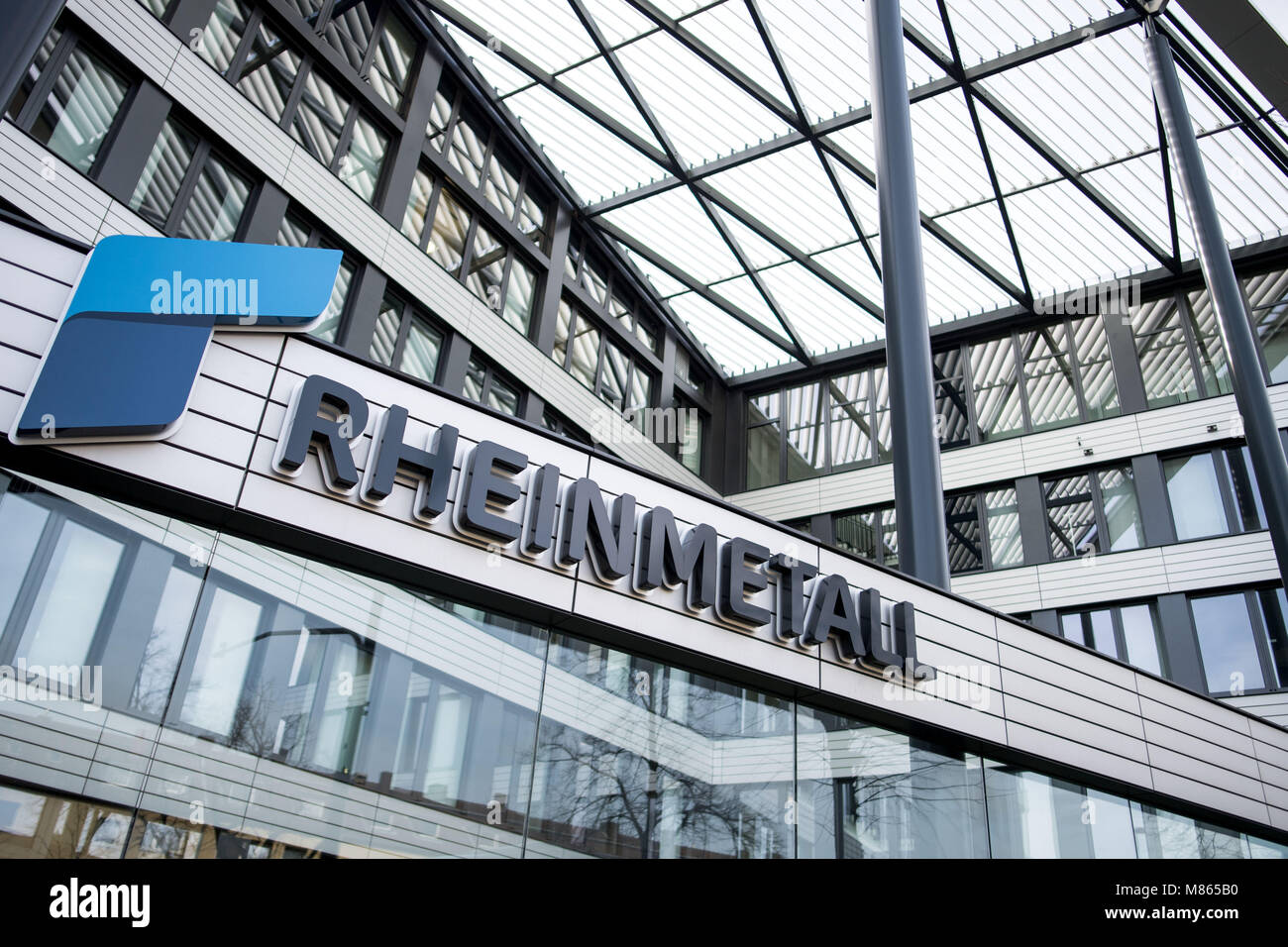 15 March 2018, Germany, Duesseldorf: The headquarters of Rheinmetall AG ...