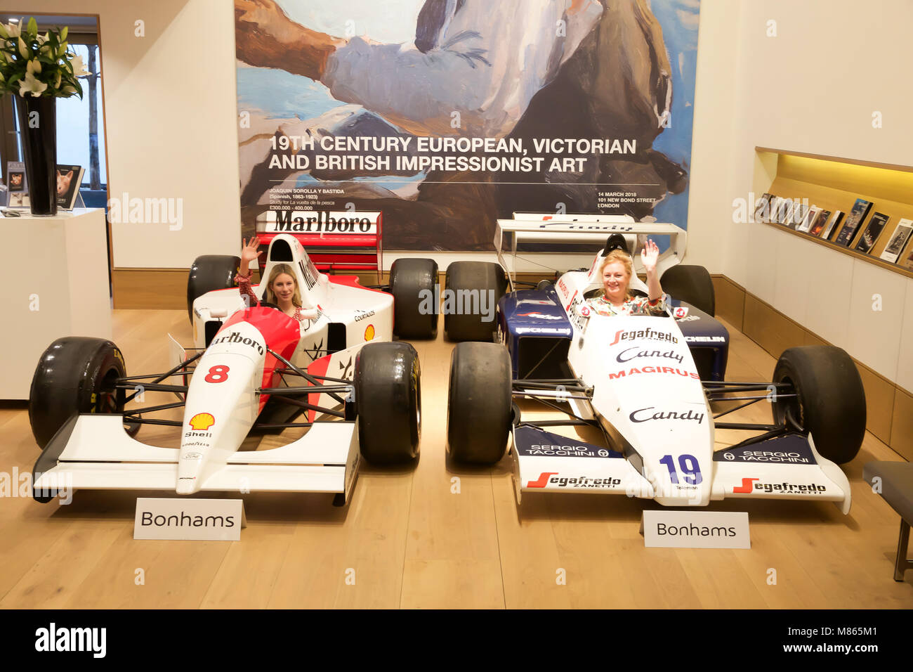 London, UK. 15th Mar, 2018.The 1984 turbocharged Formula 1 Toleman-Hart ...