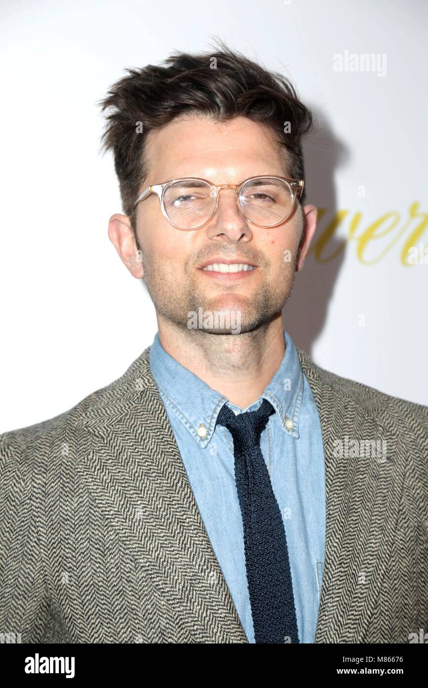 Los Angeles, CA, USA. 13th Mar, 2018. Adam Scott at arrivals for FLOWER ...