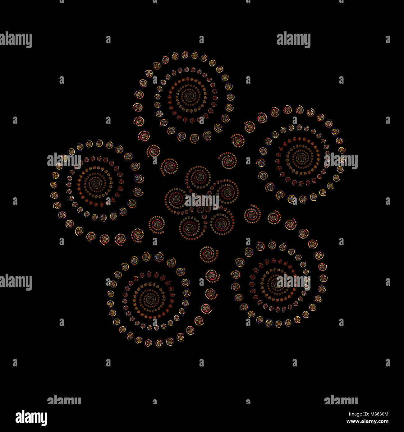 Beautiful fractal spiral shapes illustration - background, Fractal ...