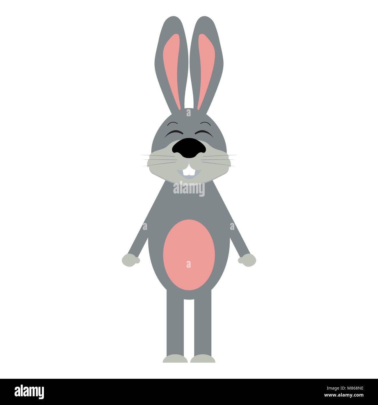 Comic easter rabbit hare Cut Out Stock Images & Pictures - Alamy