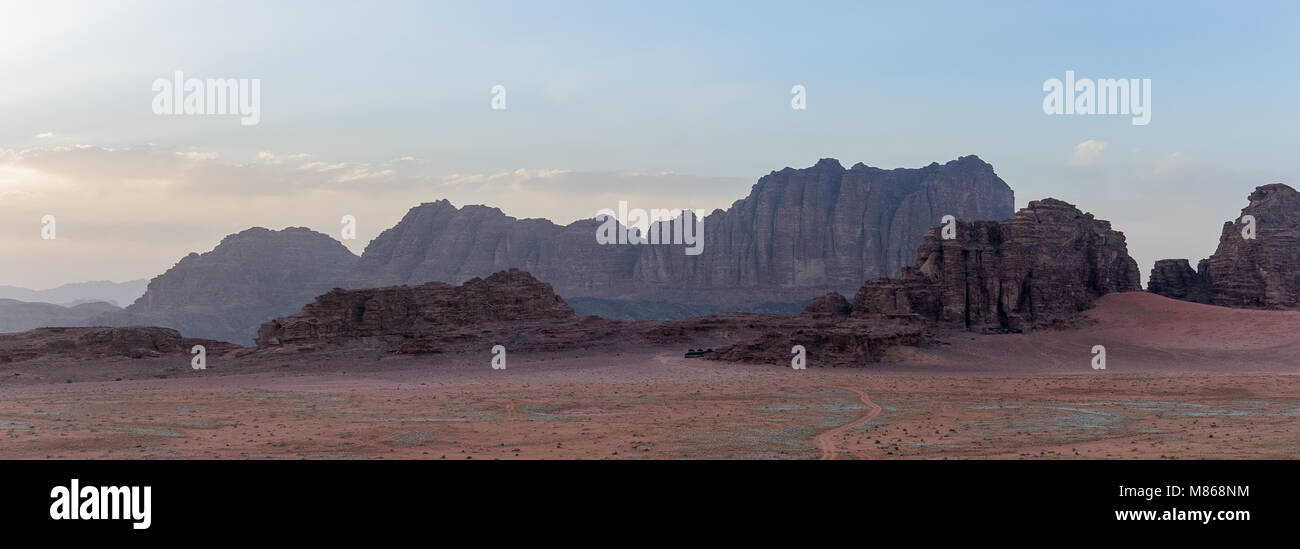 Wadi Rum , The Valley of the Moon, is a valley cut into the sandstone ...