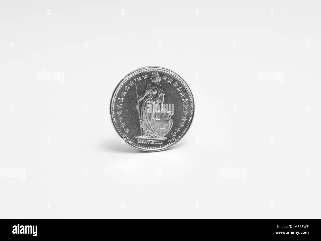 Swiss Currency Franc Coin Isolated High Resolution Stock Photography ...