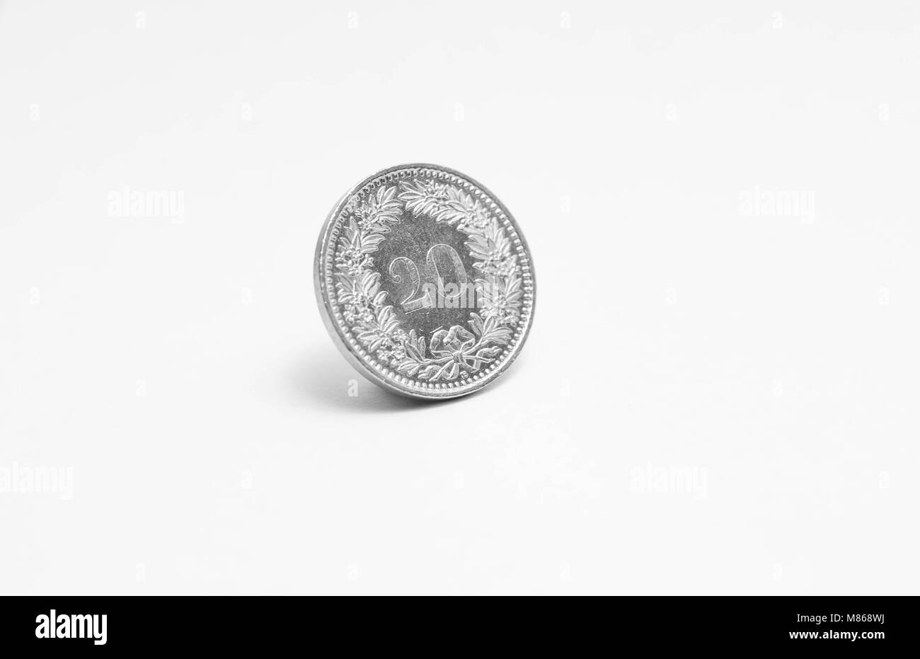 Swiss Currency Franc Coin Isolated High Resolution Stock Photography ...