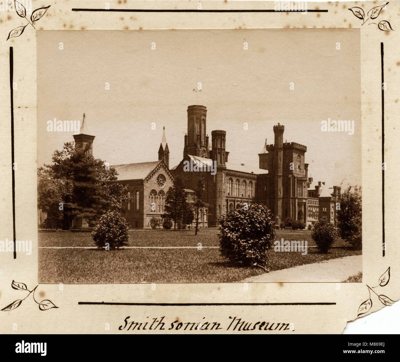 Smithsonian Museum, Washington, D.C., 1870 Stock Photo - Alamy