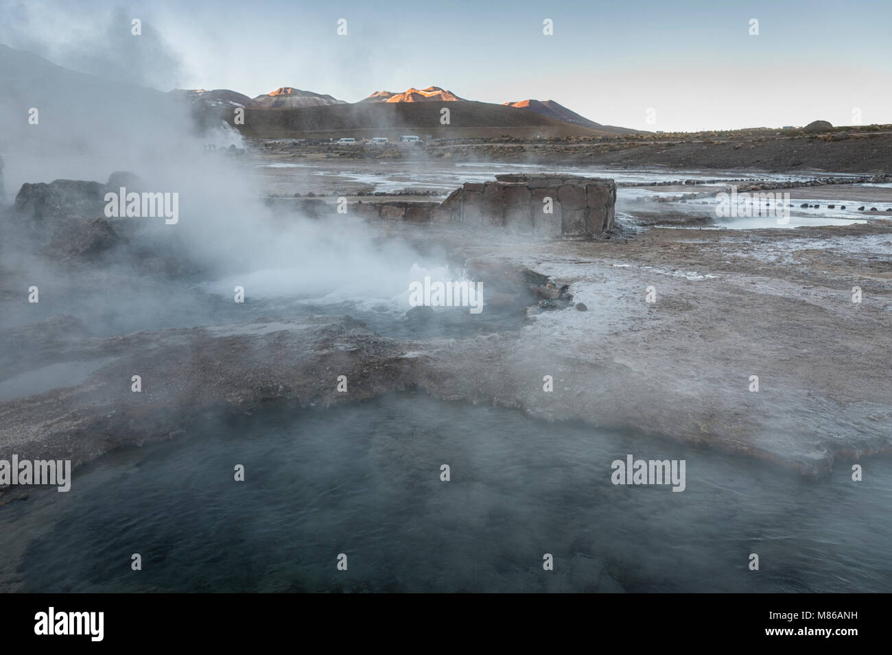 El Tatio geysers, the largest geysers of the southern hemisphere close ...