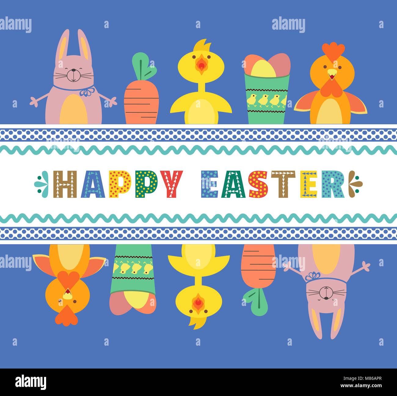 Easter cute cartoon Stock Vector Image & Art - Alamy