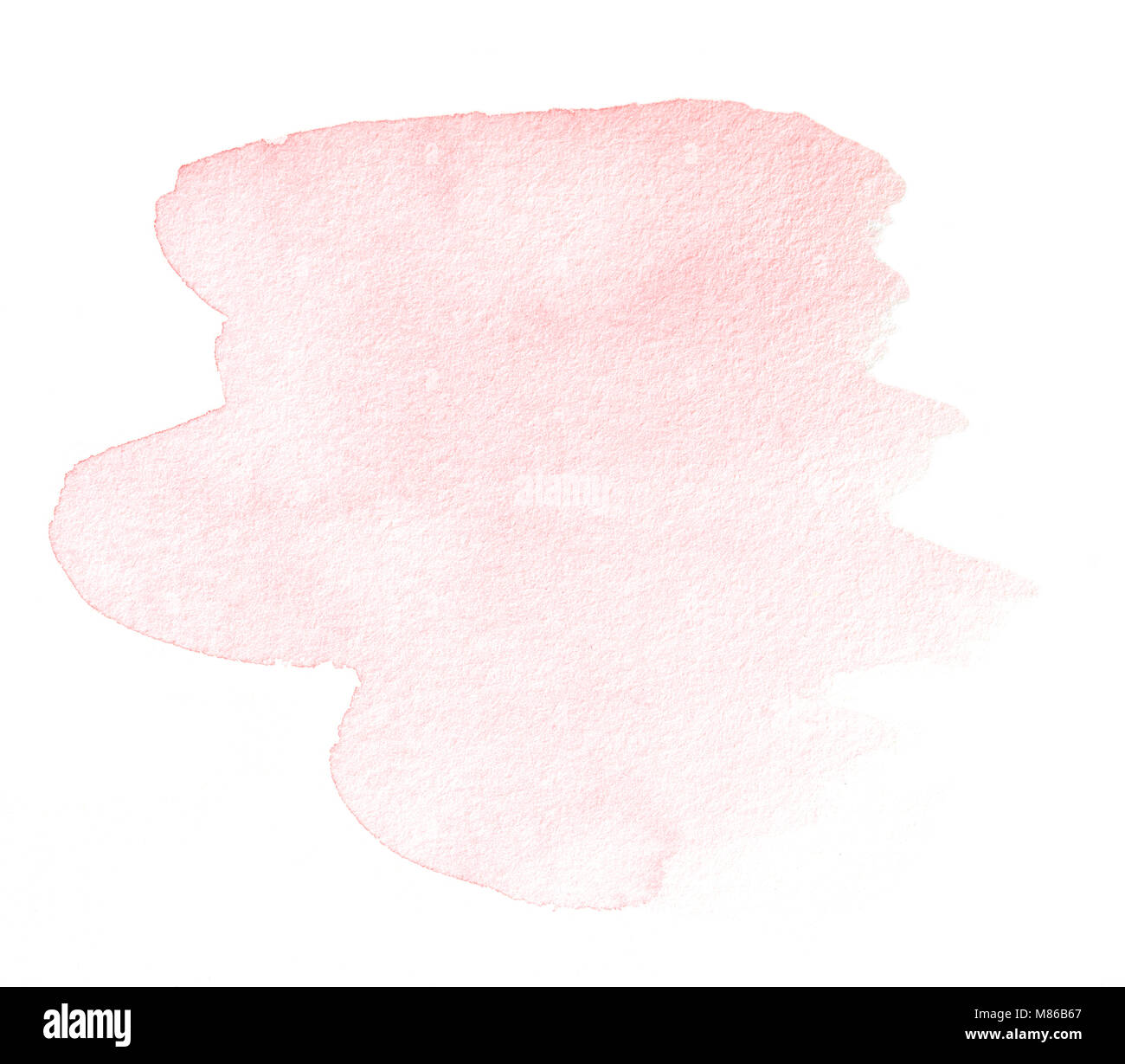 Abstract soft red watercolor splash isolated on white background Stock ...