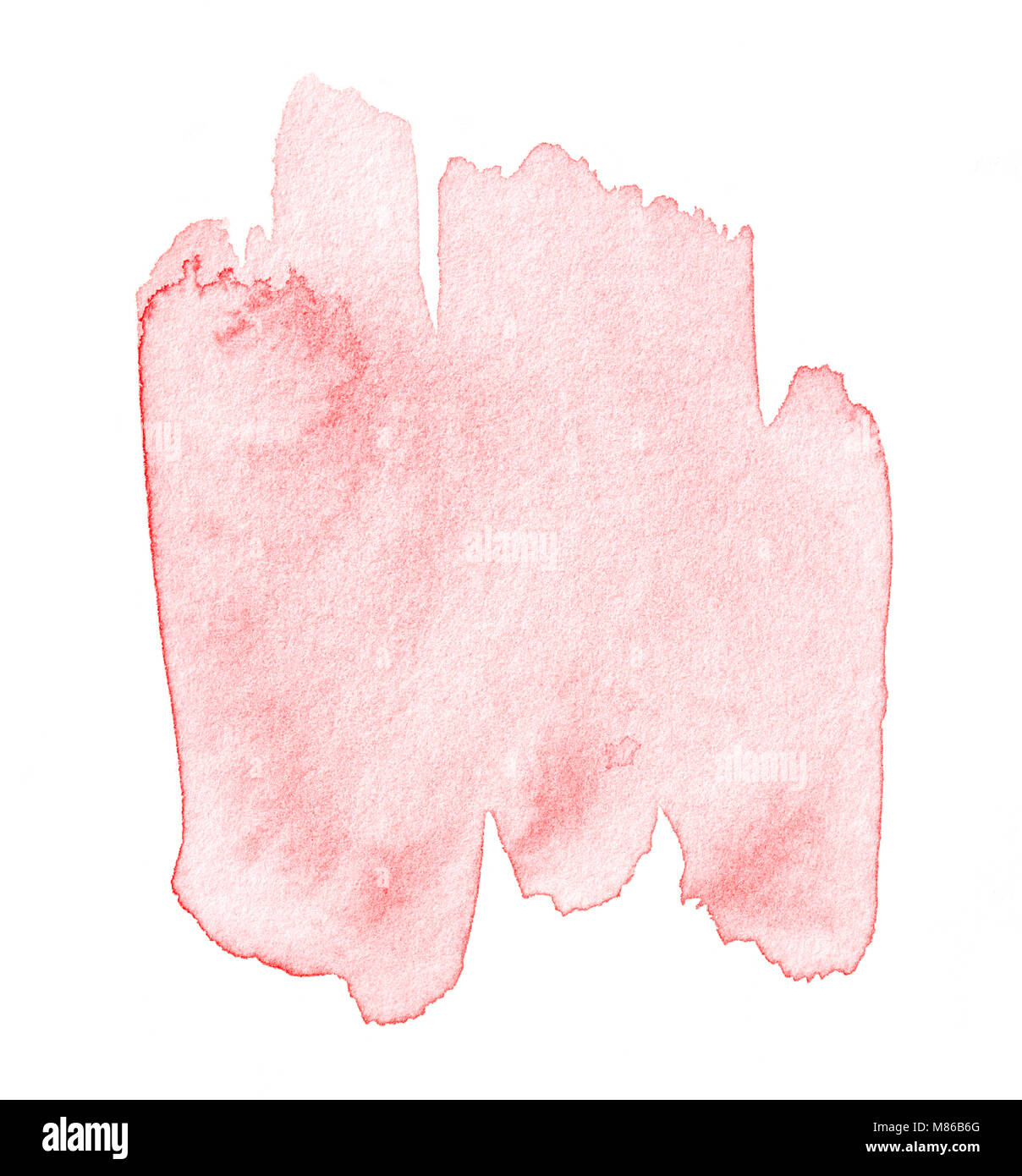 Abstract red watercolor splash isolated on white background Stock Photo ...