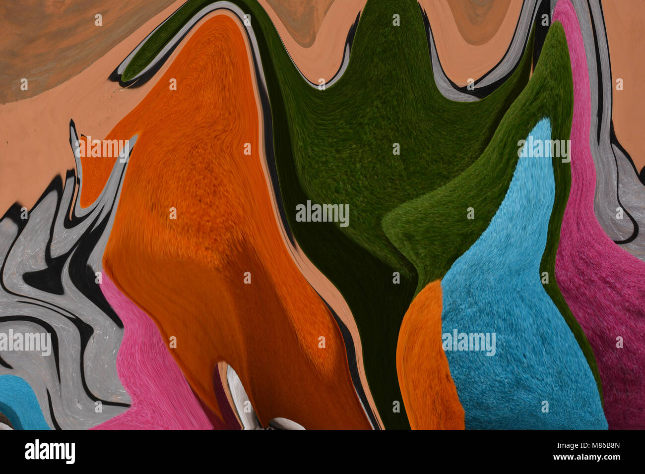 Multi-colored lines. Colorful picture. The play of colors Stock Photo ...