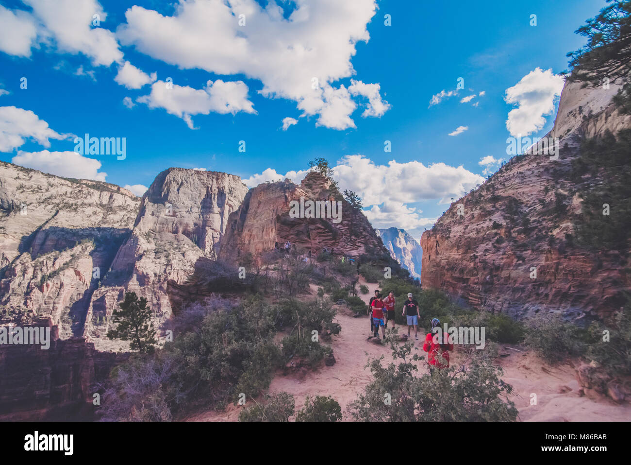 Angels Landing Hike Zion National Park Stock Photo - Alamy