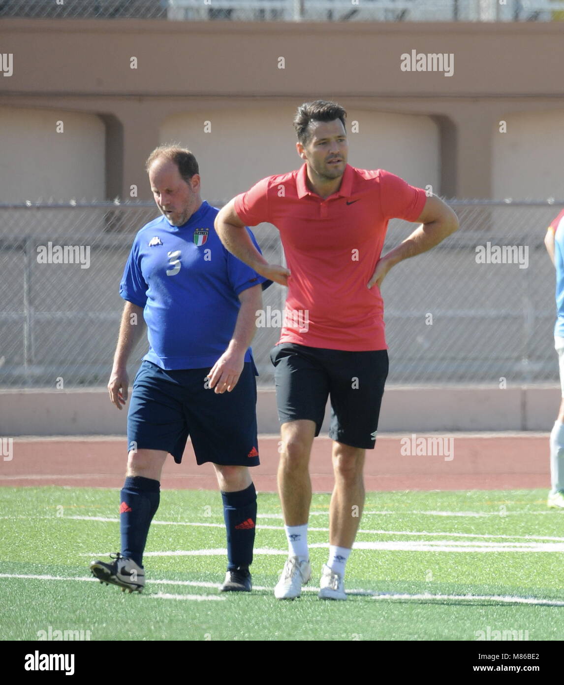 Mark Wright shows off his soccer moves while palying a friendly soccer ...