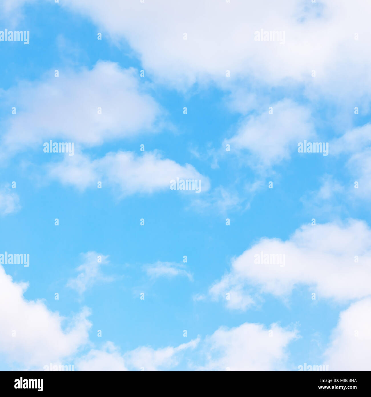 Spring sky with clouds - background, space for your own text Stock ...