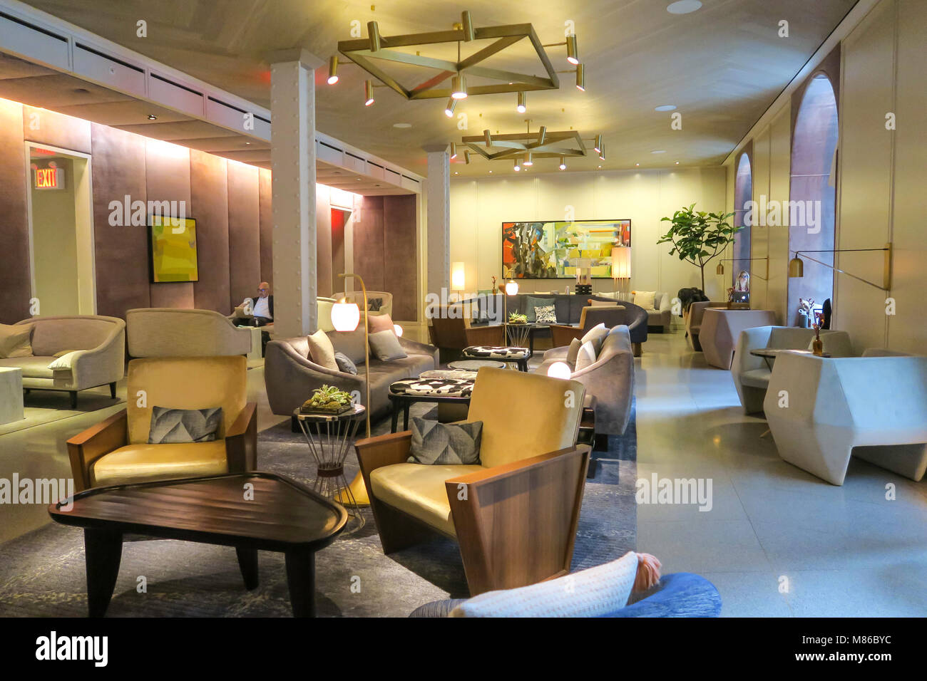 James Hotel Lobby in New York City, USA Stock Photo - Alamy