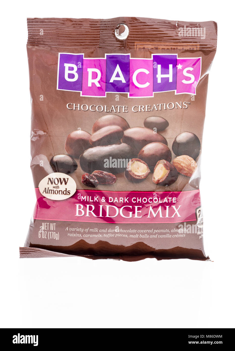 Winneconne, WI - 27 February 2018: A bag of Brach's milk and dark ...