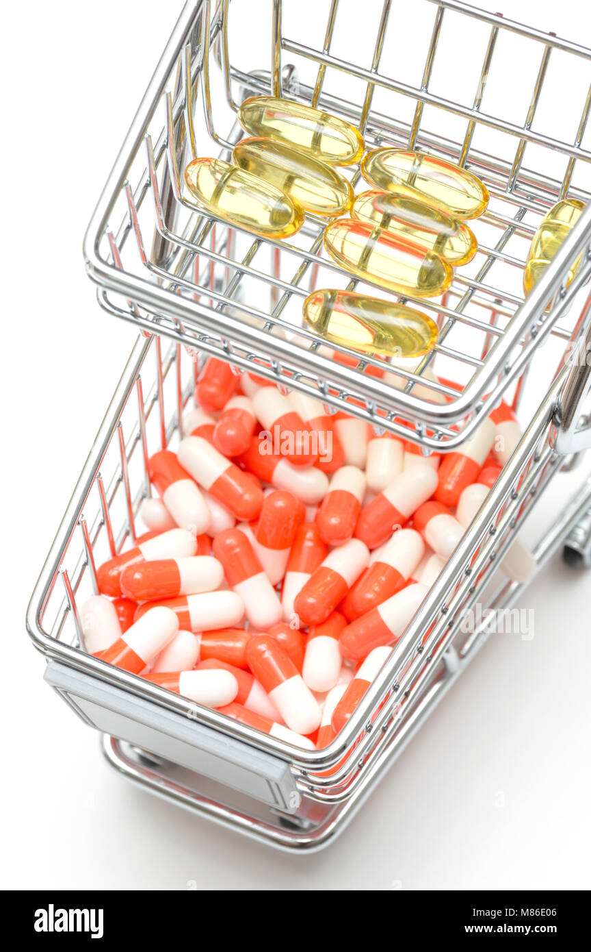 Health care concept. Medicine on white background Stock Photo - Alamy