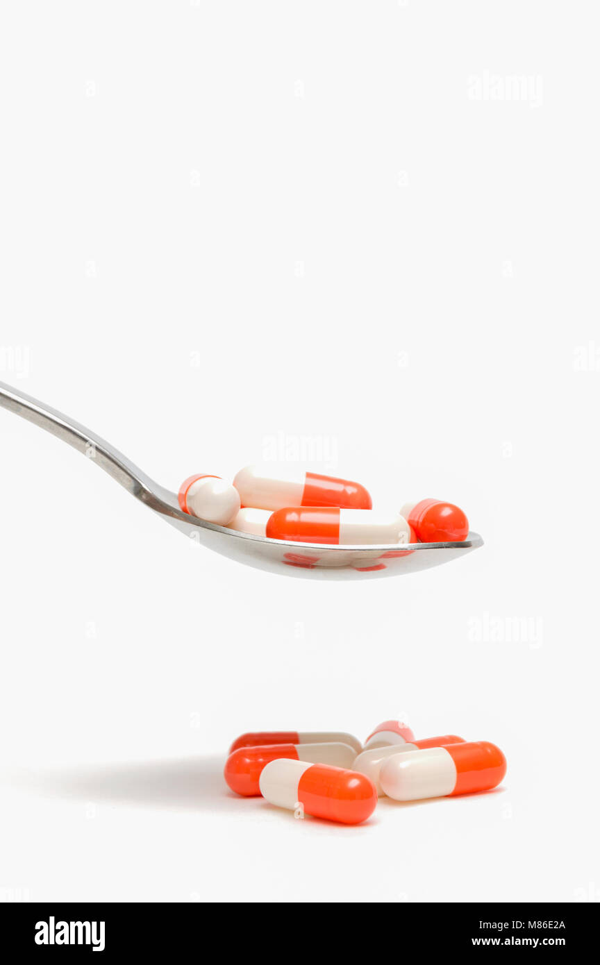 Health care concept. Medicine on white background Stock Photo - Alamy