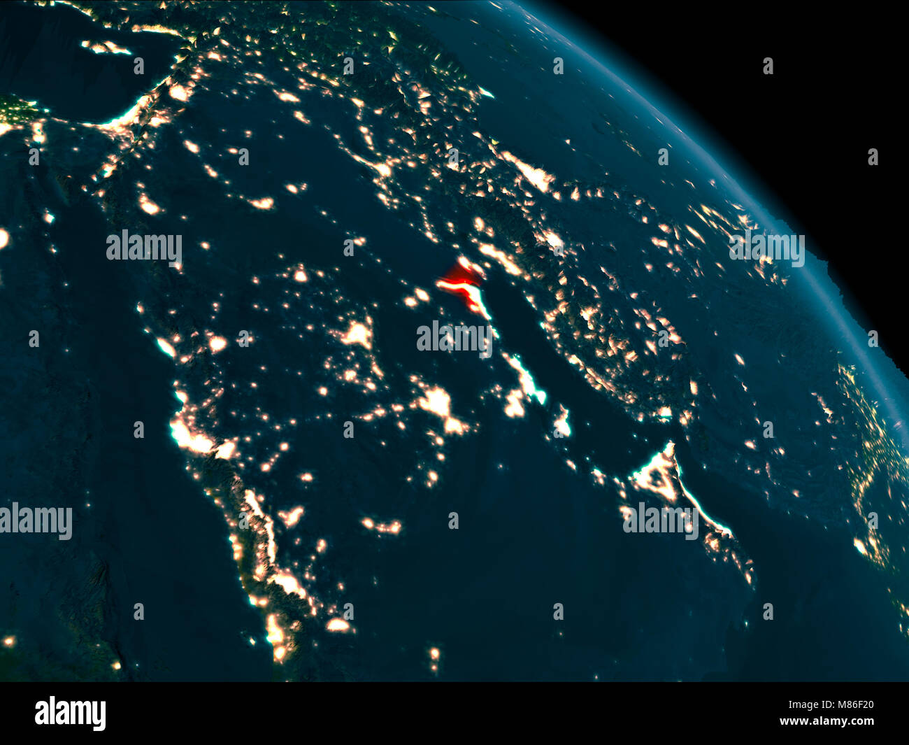 Space orbit view kuwait hi-res stock photography and images - Alamy