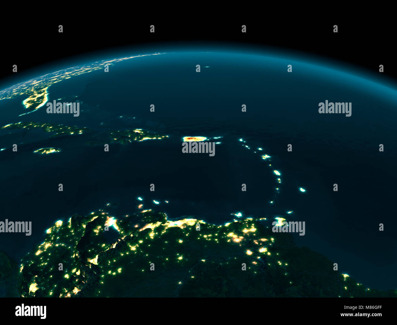 Satellite view puerto rico image hi-res stock photography and images ...