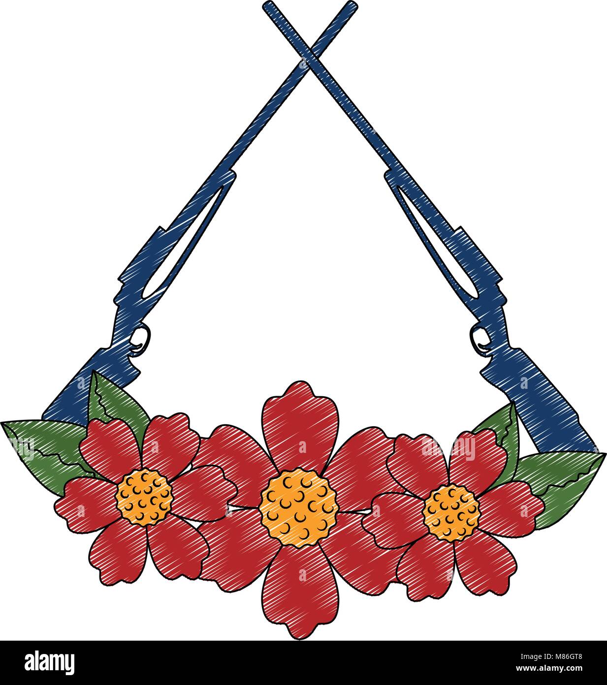 Steel flowers Stock Vector Images - Alamy