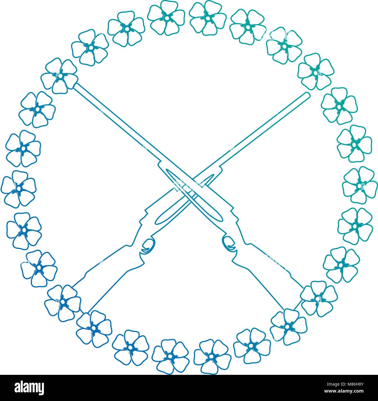 Crossed hunting rifles hi-res stock photography and images - Alamy