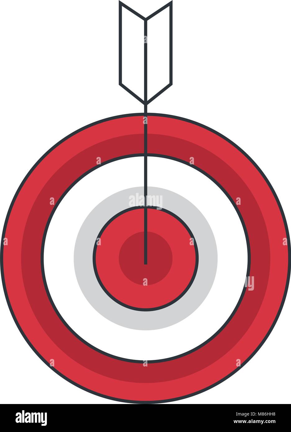 target with arrow icon Stock Vector Image & Art - Alamy