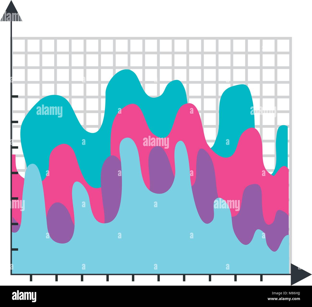cartesian plane with statistics graphic Stock Vector Image & Art - Alamy
