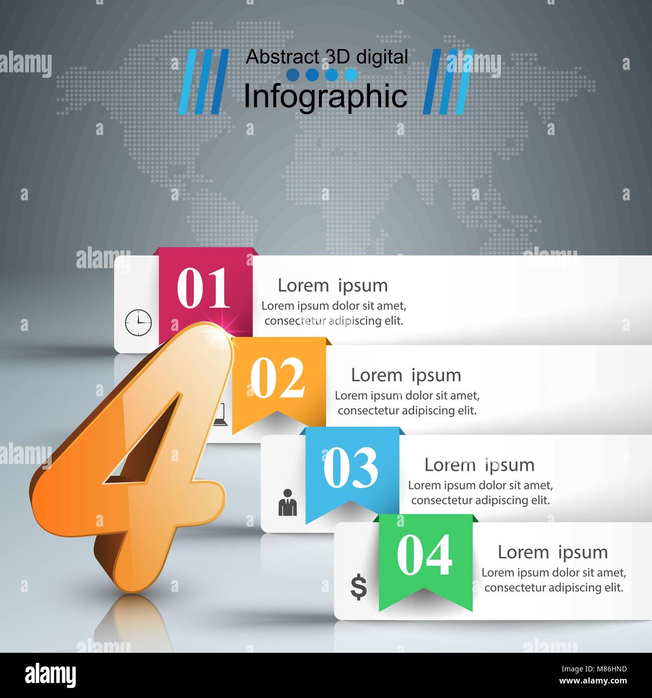 Four infographic hi-res stock photography and images - Alamy