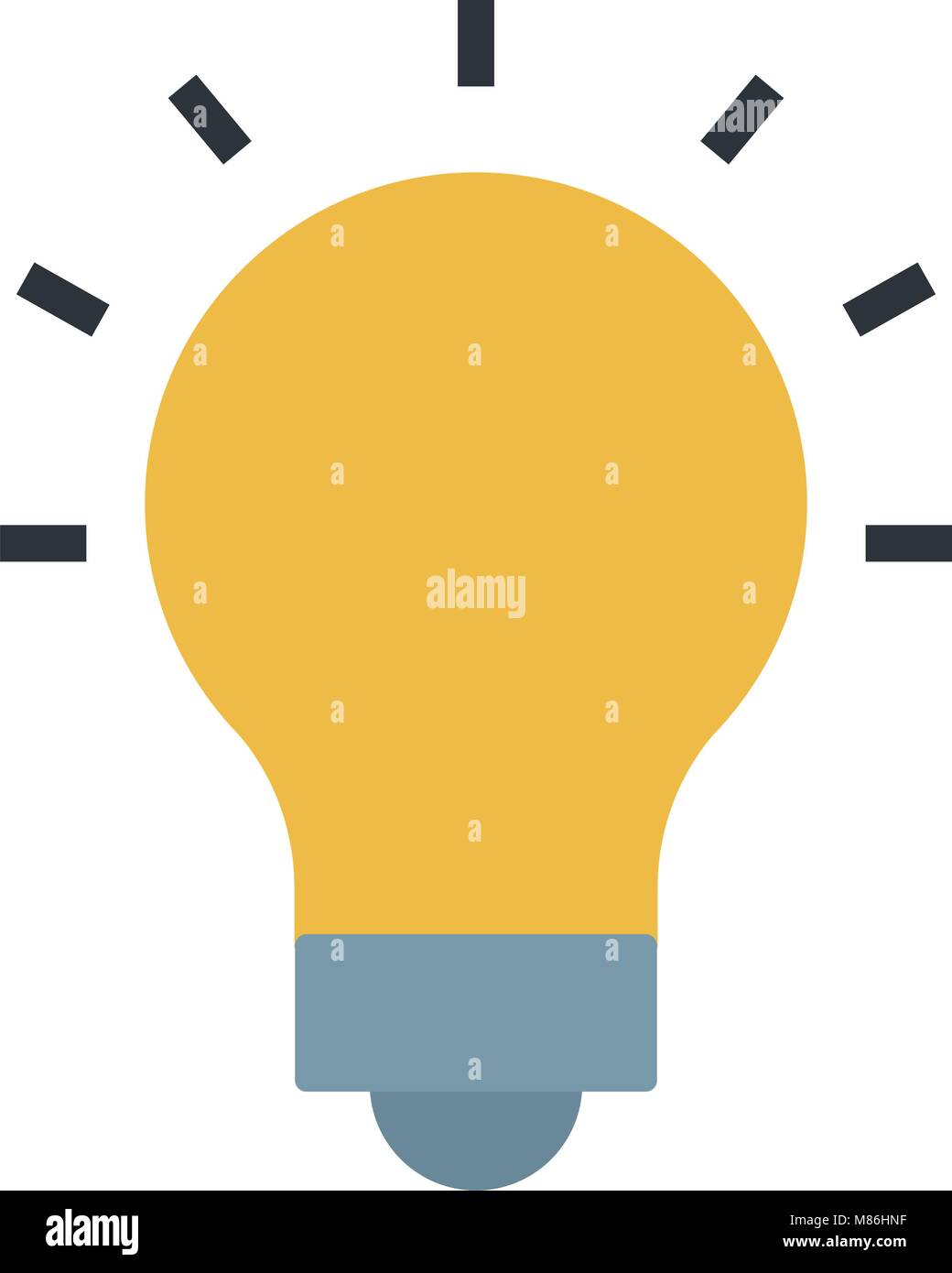 bulb light isolated icon Stock Vector Image & Art - Alamy