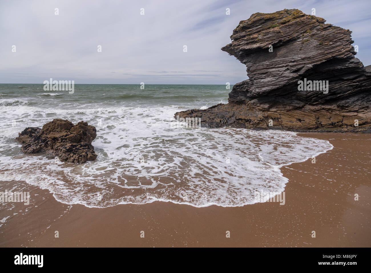 Llangrannog wales hi-res stock photography and images - Alamy