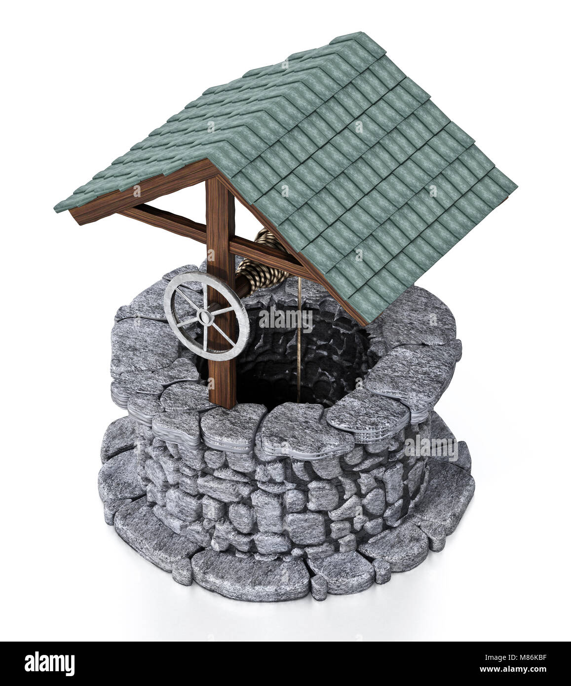 White stone well hi-res stock photography and images - Alamy