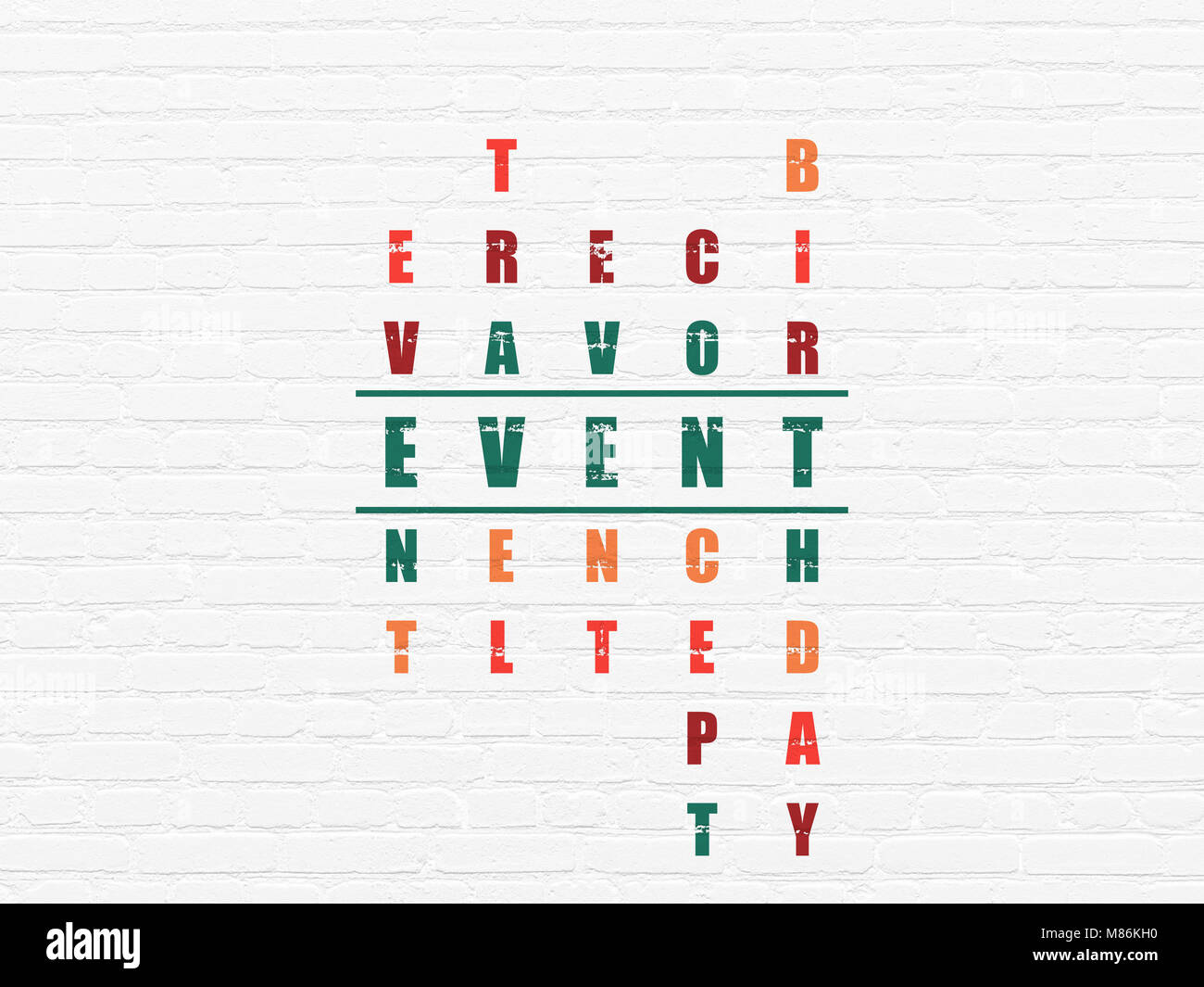Holiday concept: Event in Crossword Puzzle Stock Photo - Alamy