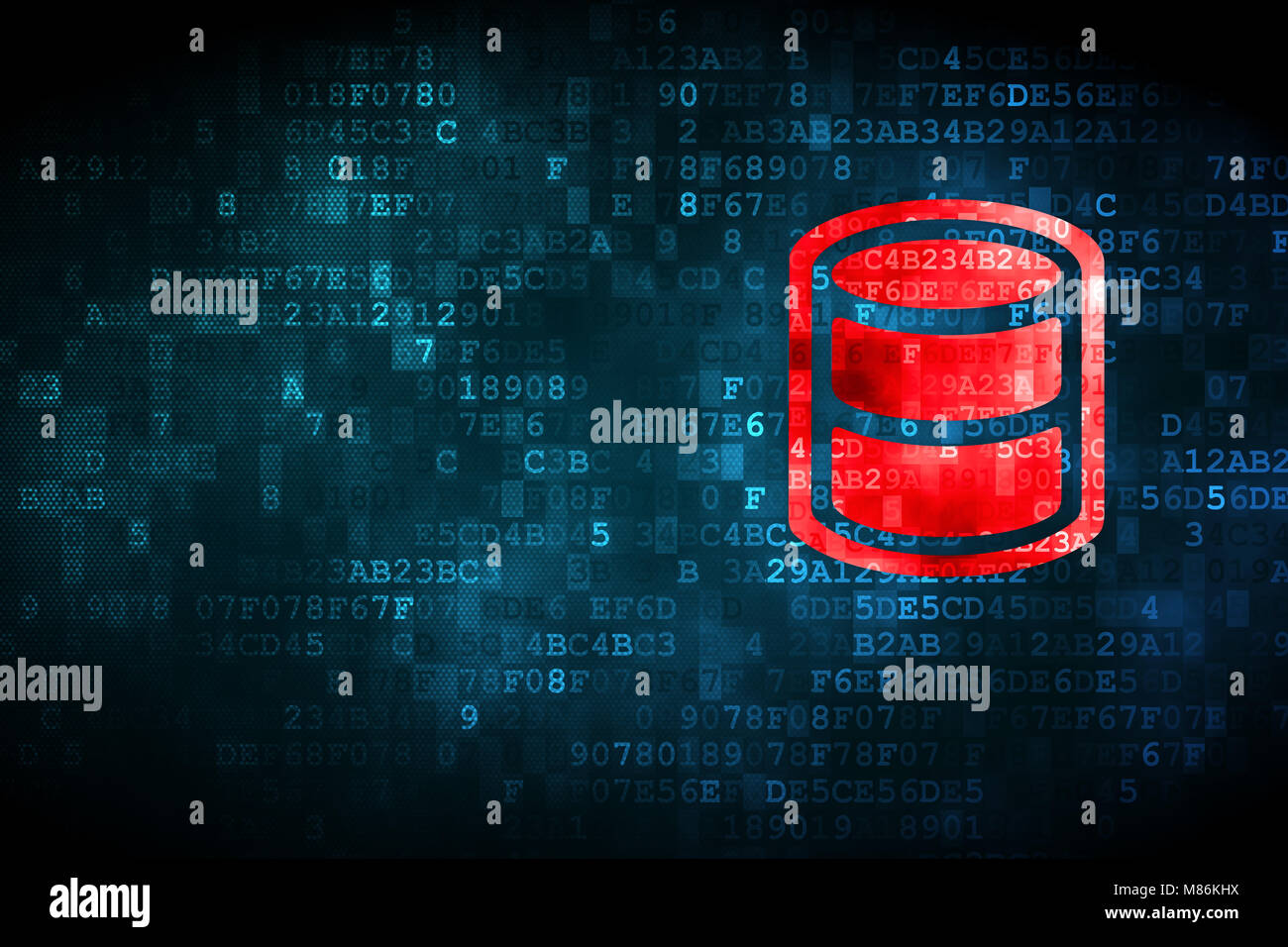 Programming concept: Database on digital background Stock Photo - Alamy