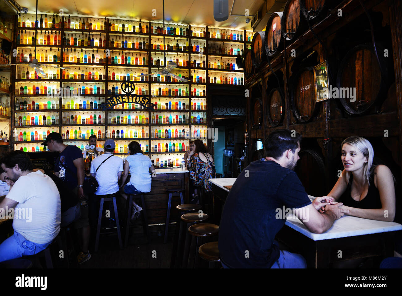 Brettos bar is one of the oldest in Athens, Greece Stock Photo - Alamy