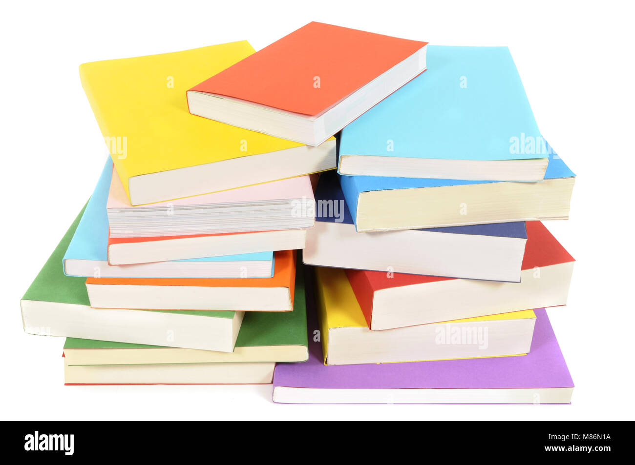 Piled books Cut Out Stock Images & Pictures - Alamy
