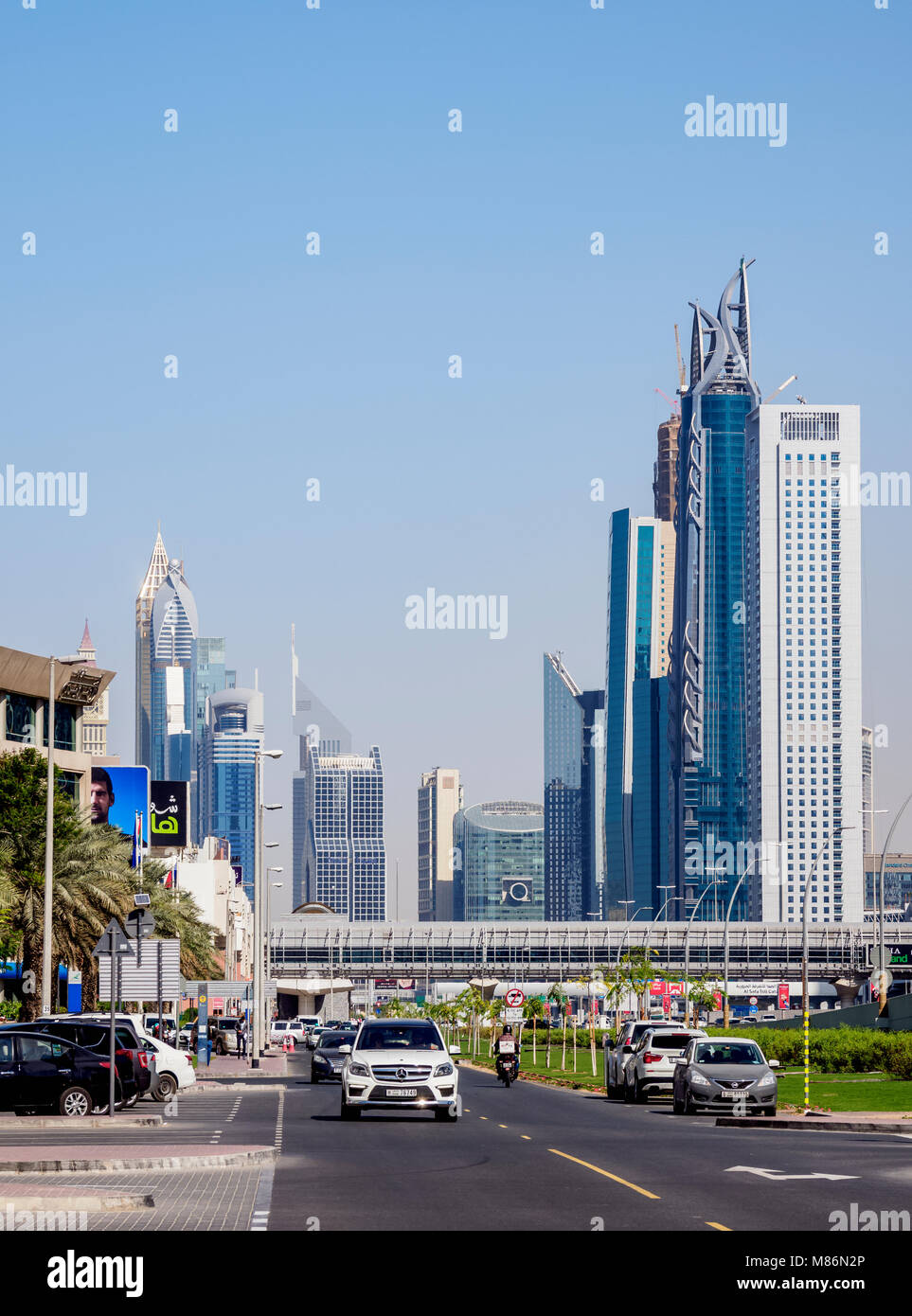 Sheikh Zayed Road, Dubai, United Arab Emirates Stock Photo - Alamy