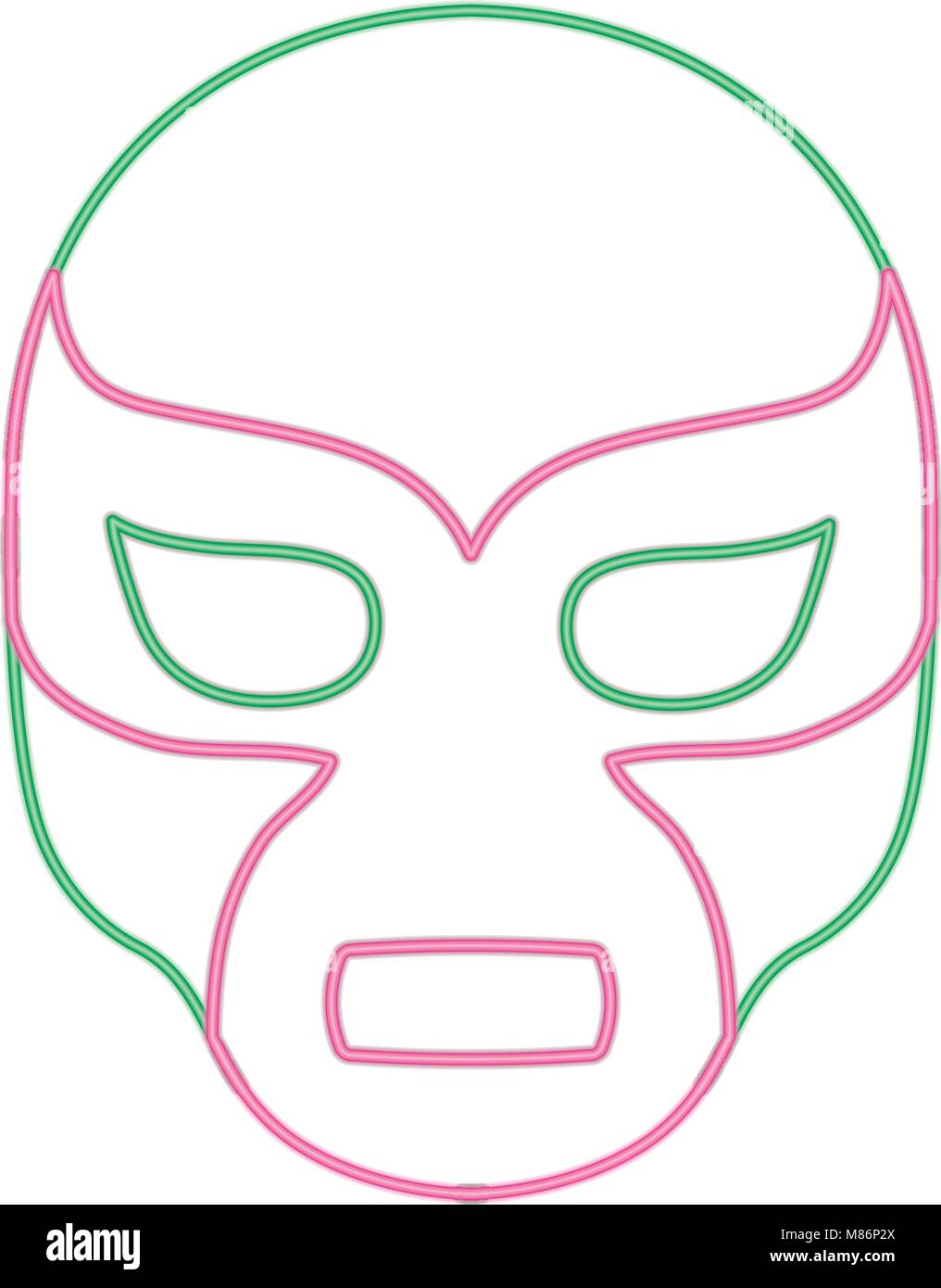 Luchador Mask Template