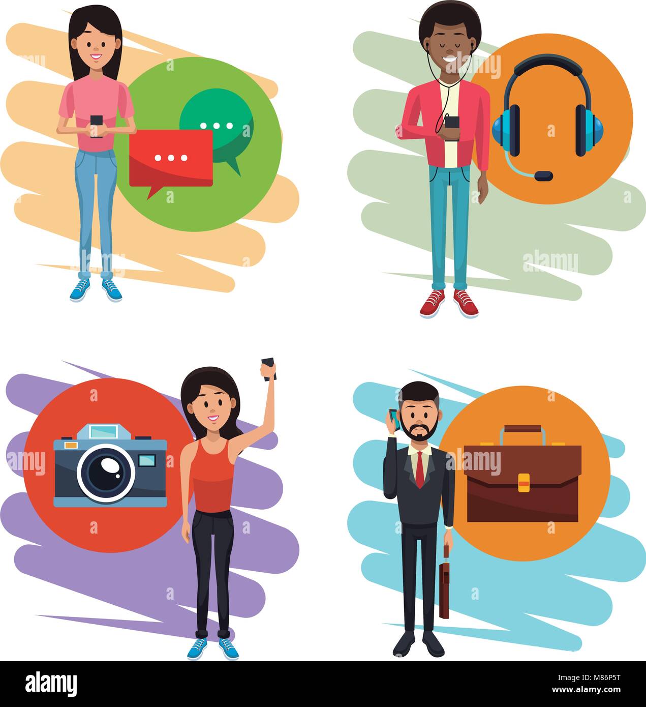 Customer photos Stock Vector Images - Alamy