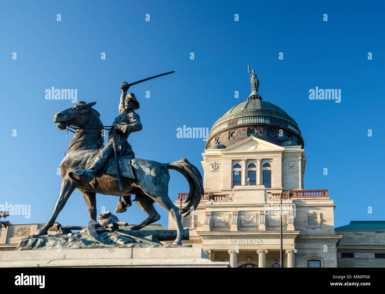 Equestrian statue of General Thomas Francis Meagher at Montana State ...