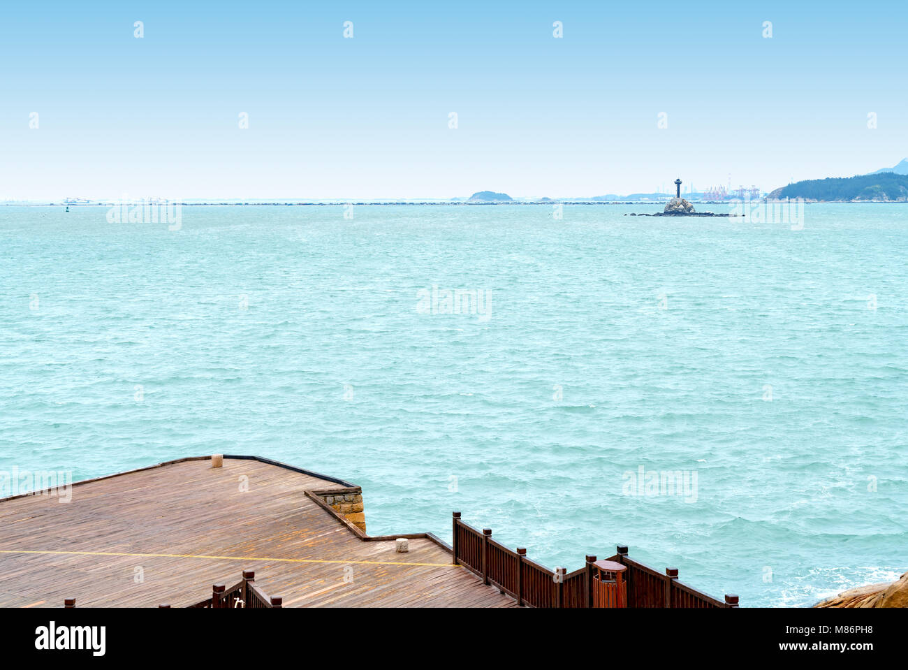 Wood platform in front hi-res stock photography and images - Alamy