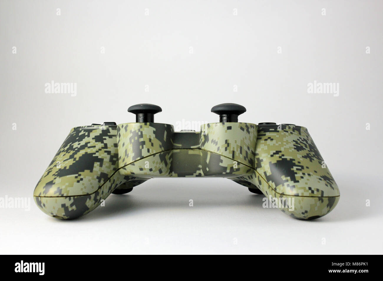 Game controller, with camouflage style, low viewing angle Stock Photo ...